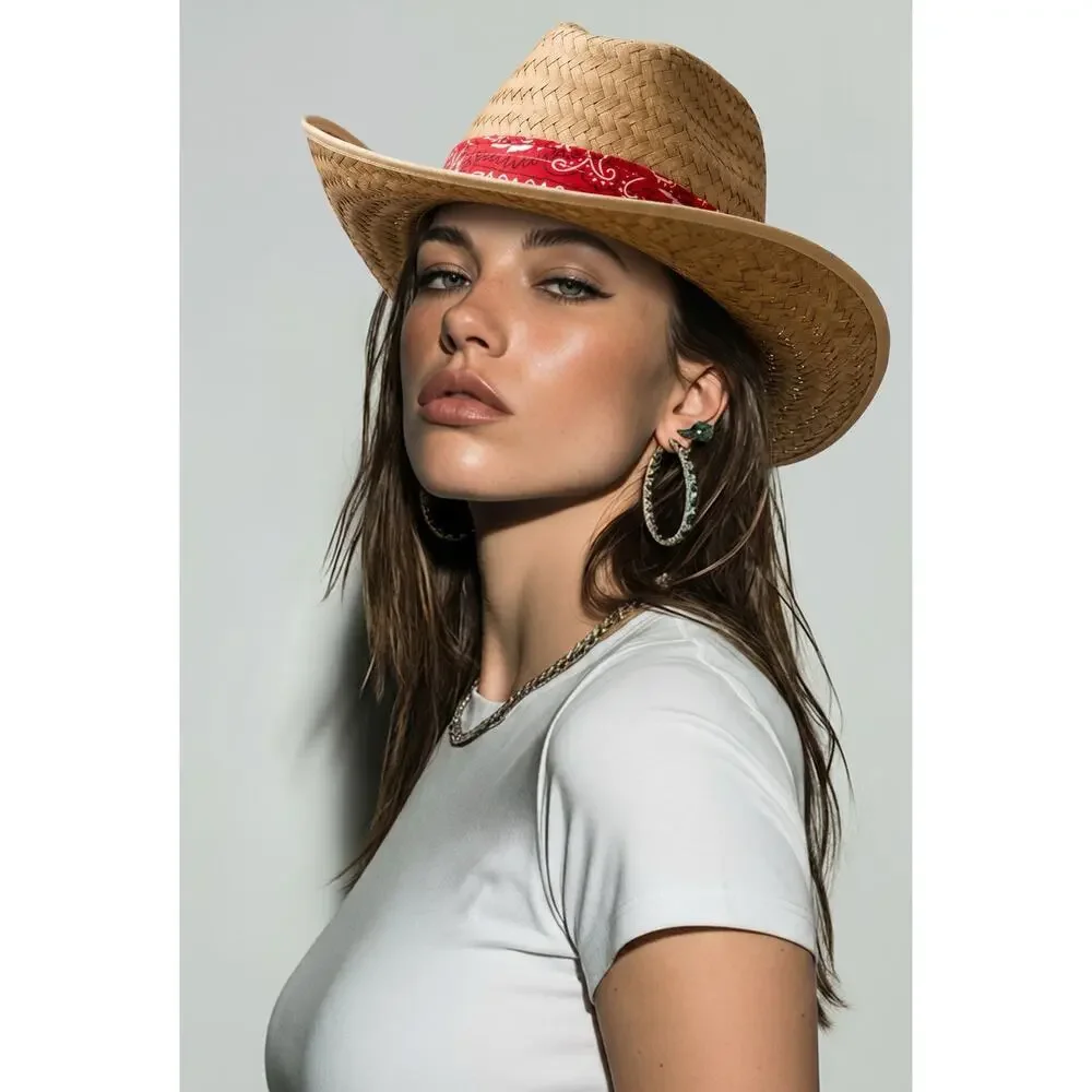 Unbranded | Accessories | Cowboycowgirl Western Unisex With Red White ...